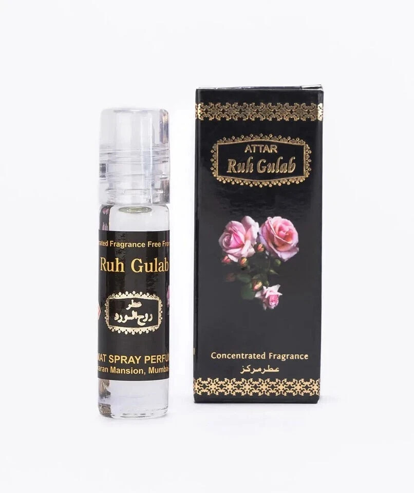 Nemat Ruh Gulab Fragrance Perfume Oil 8 mL Rollerball Bottle Roll-On 0. ...