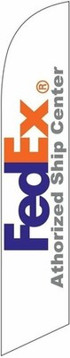 FedEx Authorized Ship Center Feather Banner Swooper Flag, Replacement ...