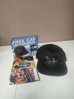 New Vtg NOS Camel Cigarettes Hat Snapback Cap Black Joe Camel SMOKING ...