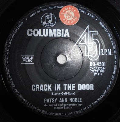 PATSY ANN NOBLE "CRACK IN THE DOOR/PRIVATE PROPERTY" RARE OZ PROMO ...