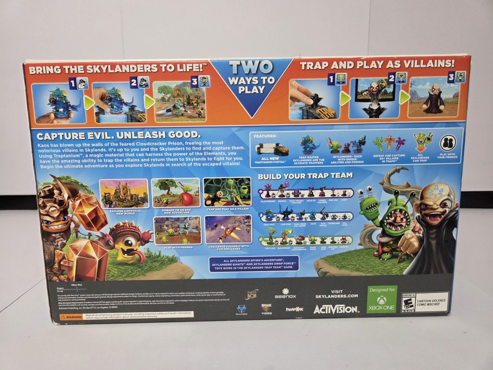 Skylanders Trap Team Starter Pack Xbox One Open Box (CIB, Little Box ...