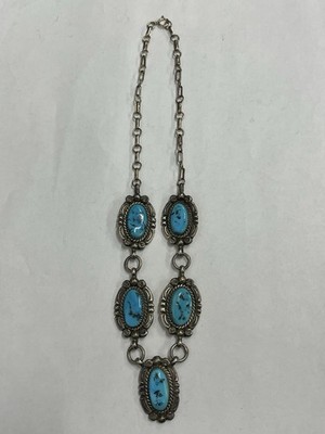 Victor Chee Sterling Silver Navajo Turquoise Necklace | eBay
