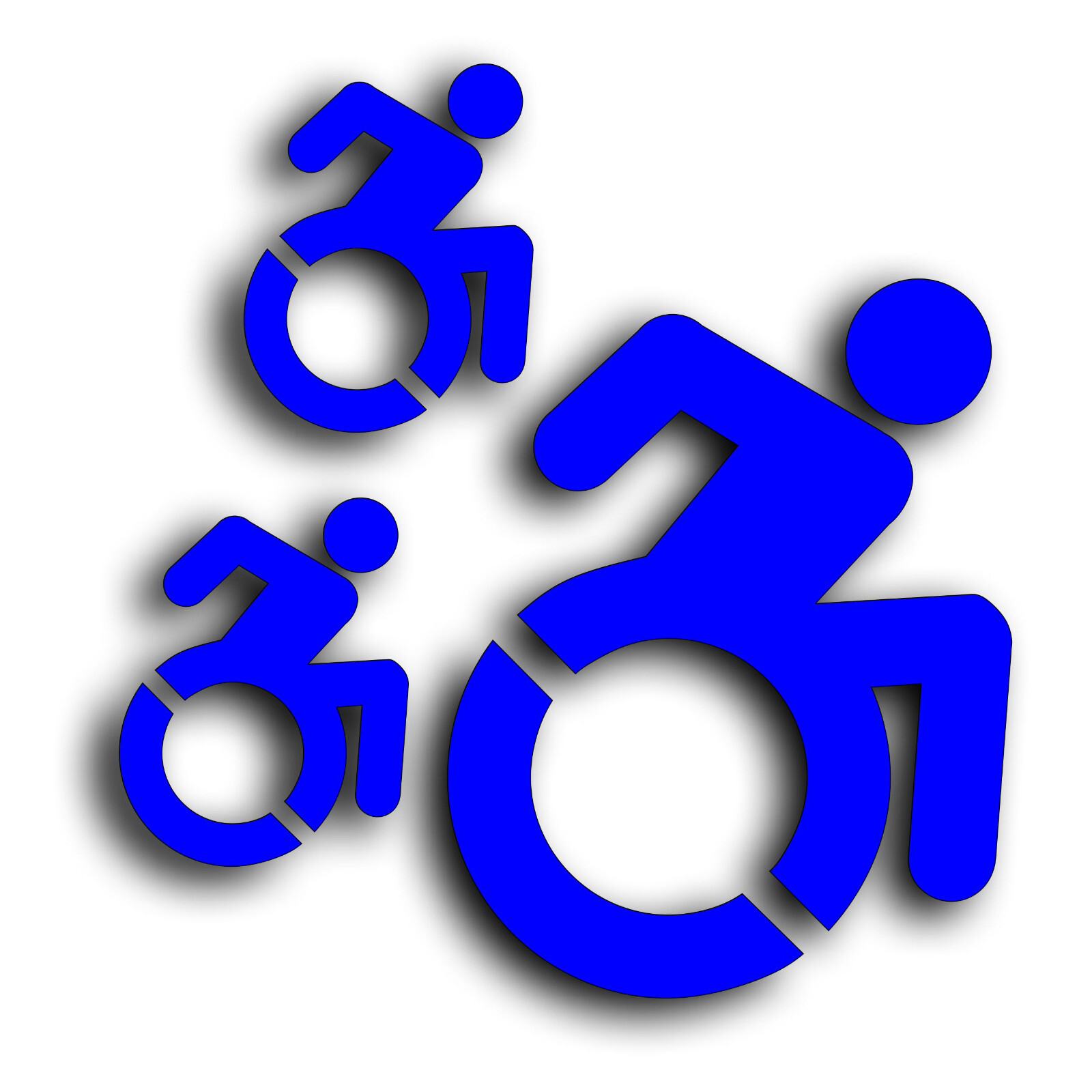 3X Set Handicap Accessible Decal for Wheelchair Disability Lift Ramp ...