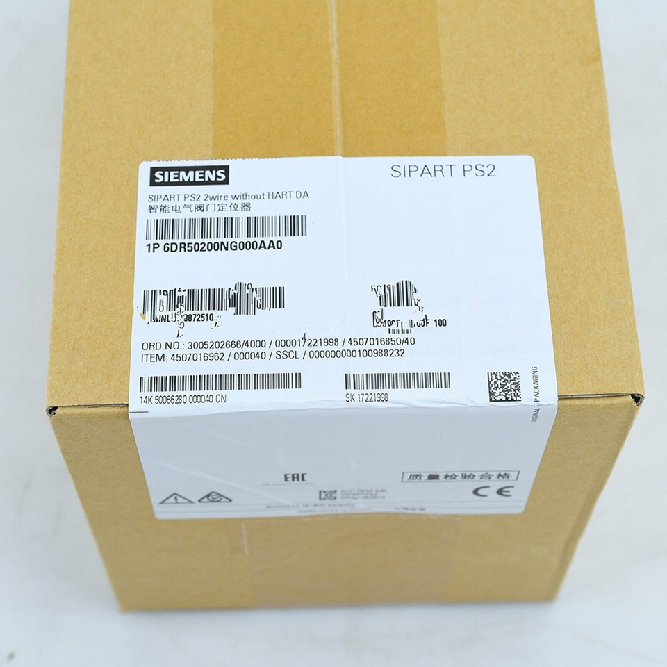 6DR5020-0NG00-0AA0 1PCS NEW SIEMENS SIPART PS2 Smart Electropneumatic ...