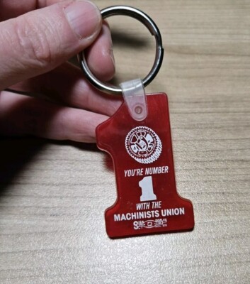Vintage Machinists and Aerospace Workers Union Keychain Washington DC ...