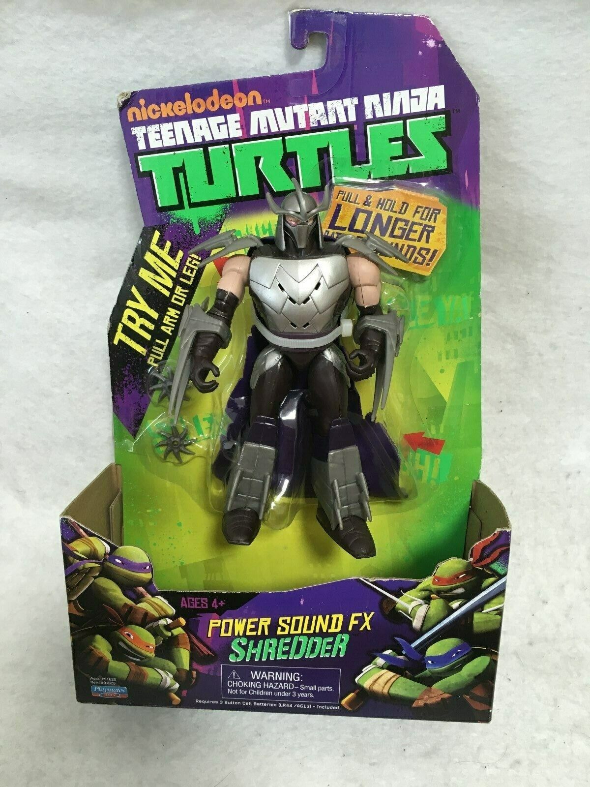 Teenage Mutant Ninja Turtles Power Sound FX Shredder Figure Playmates ...