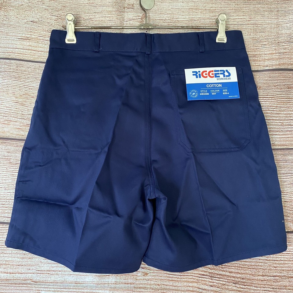 Riggers Workwear Shorts ~ Size 82R Men's ~ Cotton Drill w Belt Loops ...