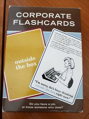 Corporate Flash Cards Funny Joke Oversized ~ 60 New Cards~ | eBay