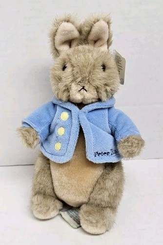 2004 Gund Peter Rabbit 8" Blue Sweater Beatrix Potter Plush Stuffed ...