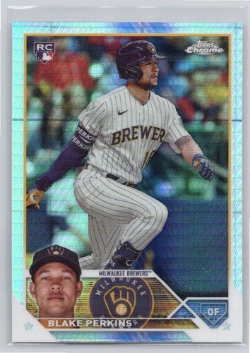 2023 Topps Update Series Chrome #USC206 Blake Perkins Milwaukee Brewers ...