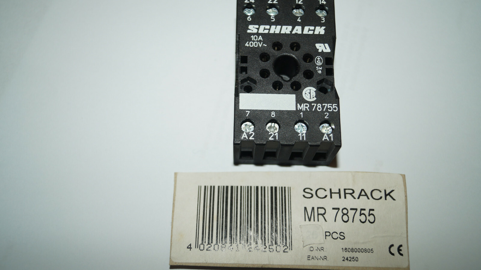 Tube Socket Octal MR78755 Schrack Socket For Relay Der Mt-Serie - A23 ...