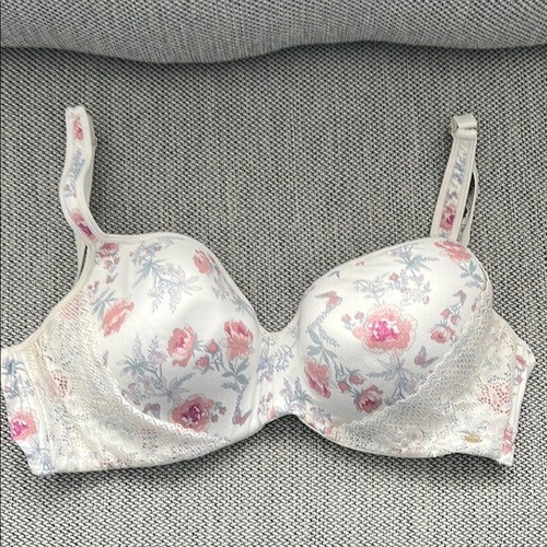 EUC Jessica Simpson bra size 40C Floral Lace Trim Bra | eBay