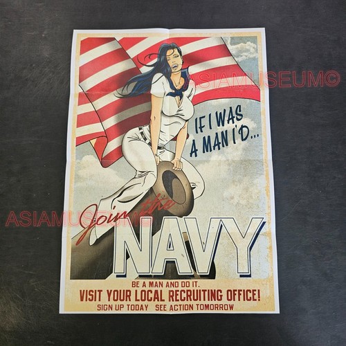 1944 WW2 USA AMERICA WOMEN ARMY SOLDIER NAVY WAR MILITARY PROPAGANDA ...