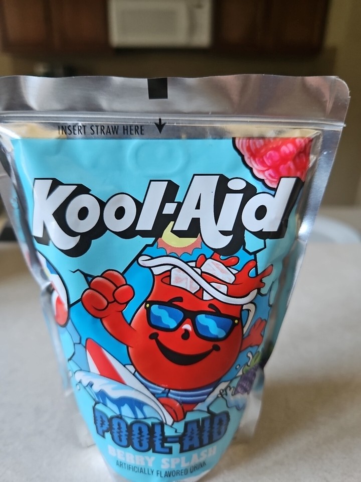 Kool Aid Pool-Aid Berry Splash No Straw Insert Error | eBay