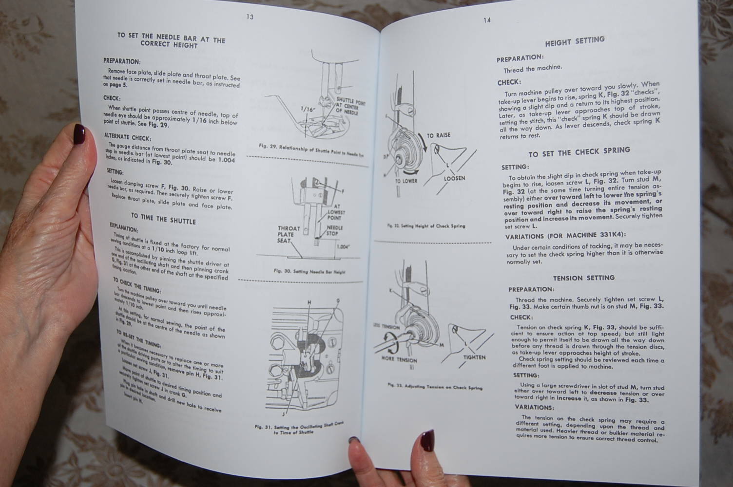 Professional Full Edition Service Manual for Singer 331K1, 331K4 Sewing ...