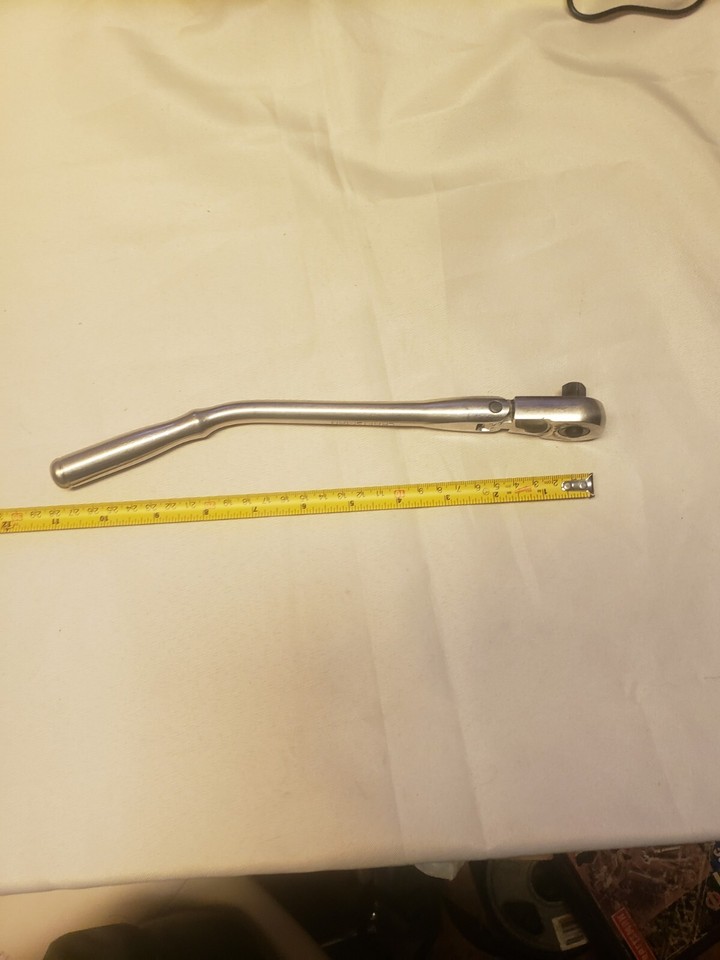 Engraved Craftsman 3/8" Drive Full Polish Offset Flex Head Ratchet USA ...