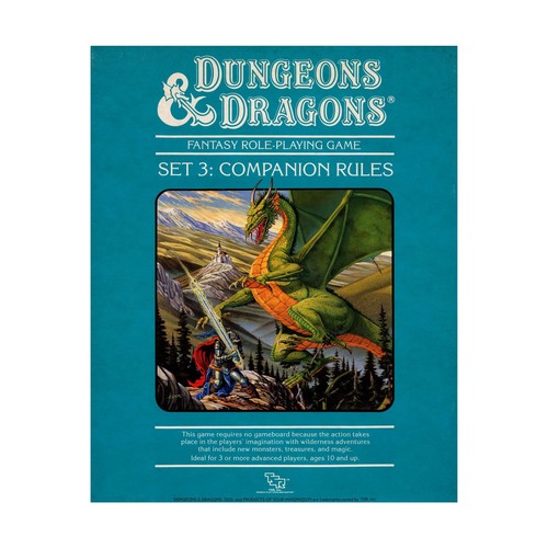 TSR Basic D&D Companion Rules Set (1st) Fair/VG 46363010133| eBay