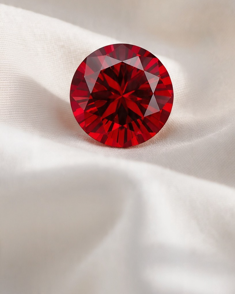 💎4 Ct Natural Round Cut Red Color D Grade VVS1 Clarity Diamond | eBay