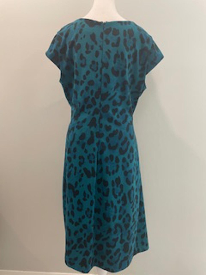 Anthea Crawford Green Leopard Print Pencil Dress - Size 18 | eBay Australia