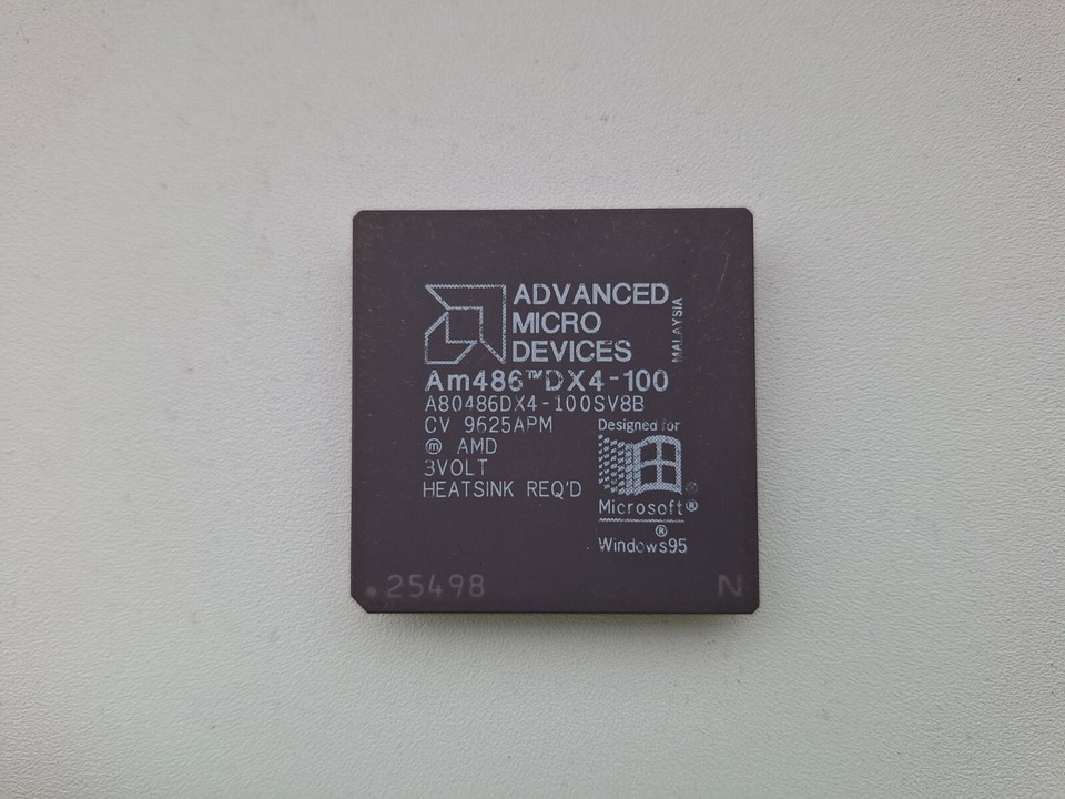 486DX4-100 AMD A80486DX4-100 SV8B NV8T V8T Vintage CPU GOLD | eBay