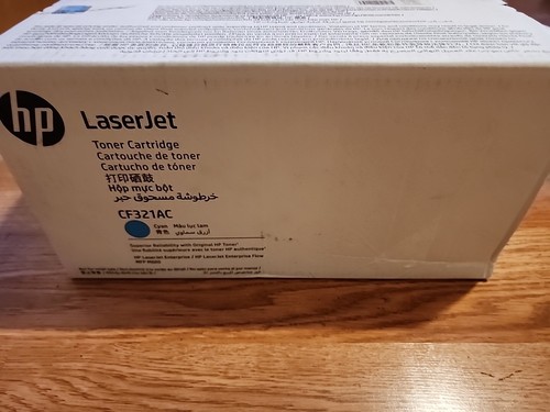 HP 653A OEM Cyan CF321AC LaserJet Toner Cartridge-Sealed BOX ...