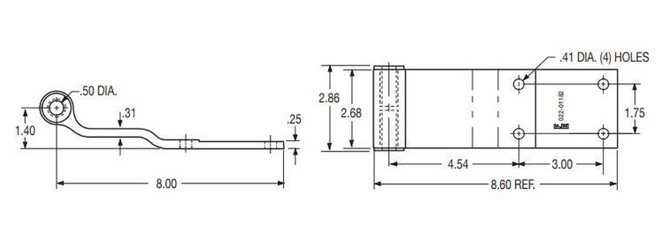 Wabash Style 4 Hole Aluminum Trailer Door Hinge with Inserts ...