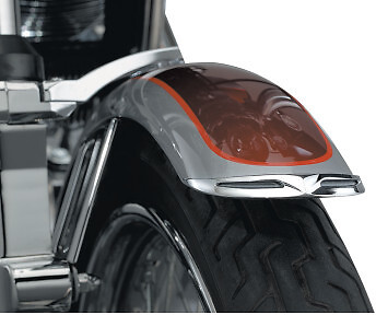 KURYAKYN CHROME Front Fender Tip Trailing Edge Harley Fat Boy FLSTF ...