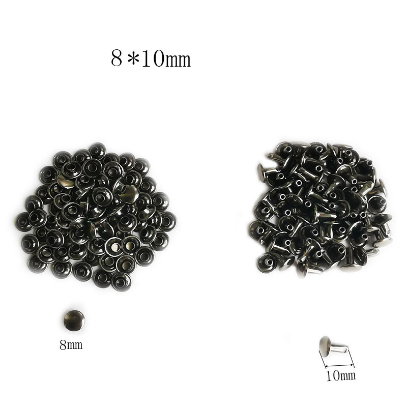 Double Cap Rivets Stud Rapid Rivets Leather Craft Repair 5mm 8mm 9mm ...