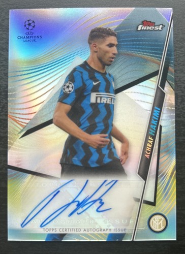 2020-21 Topps Finest UCL Achraf Hakimi Autograph #FA-AH Auto | eBay