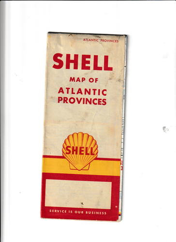 Shell Map vintage 1960 of Atlantic Provinces Canada | eBay