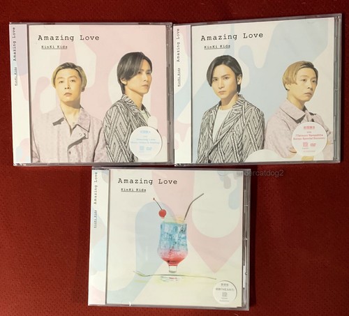 KinKi Kids Amazing Love [3TYPES] Taiwan Ltd CD+ anniversary folding fan ...