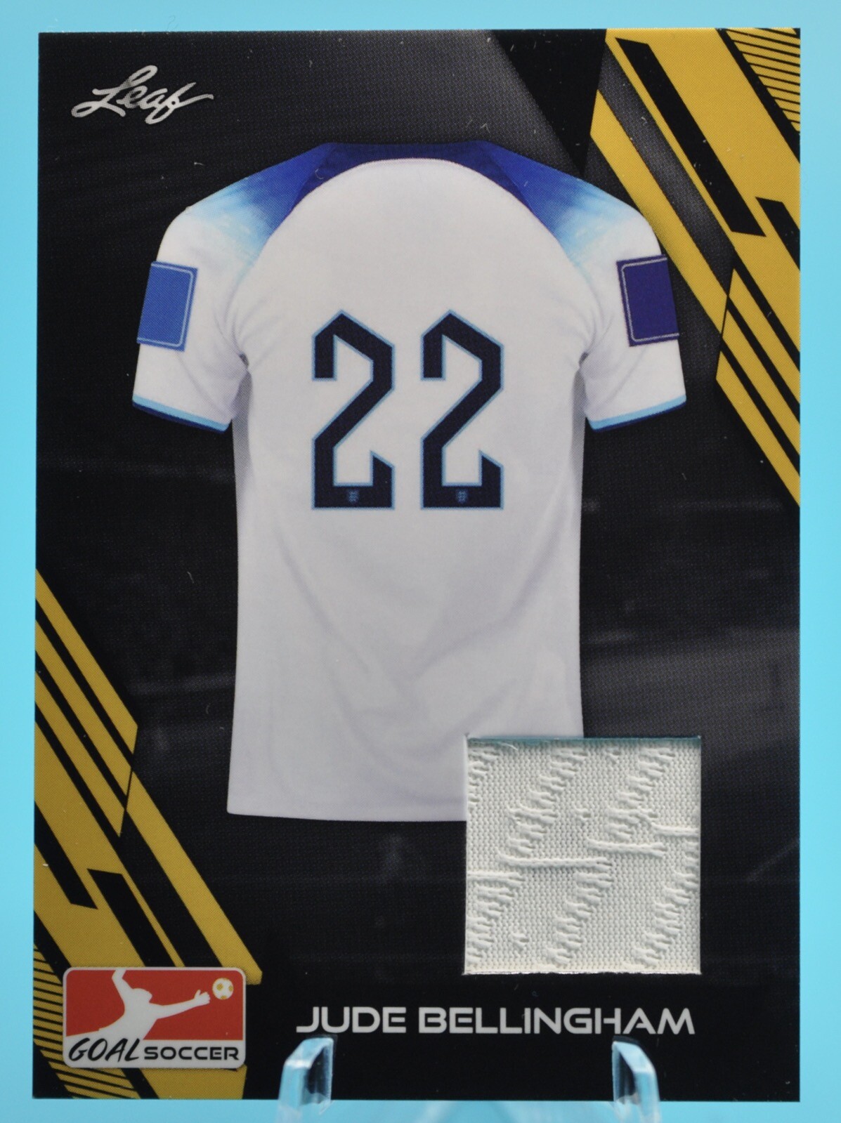 2023 Leaf Goal Soccer Jude Bellingham Game Match Worn Relic England #J ...