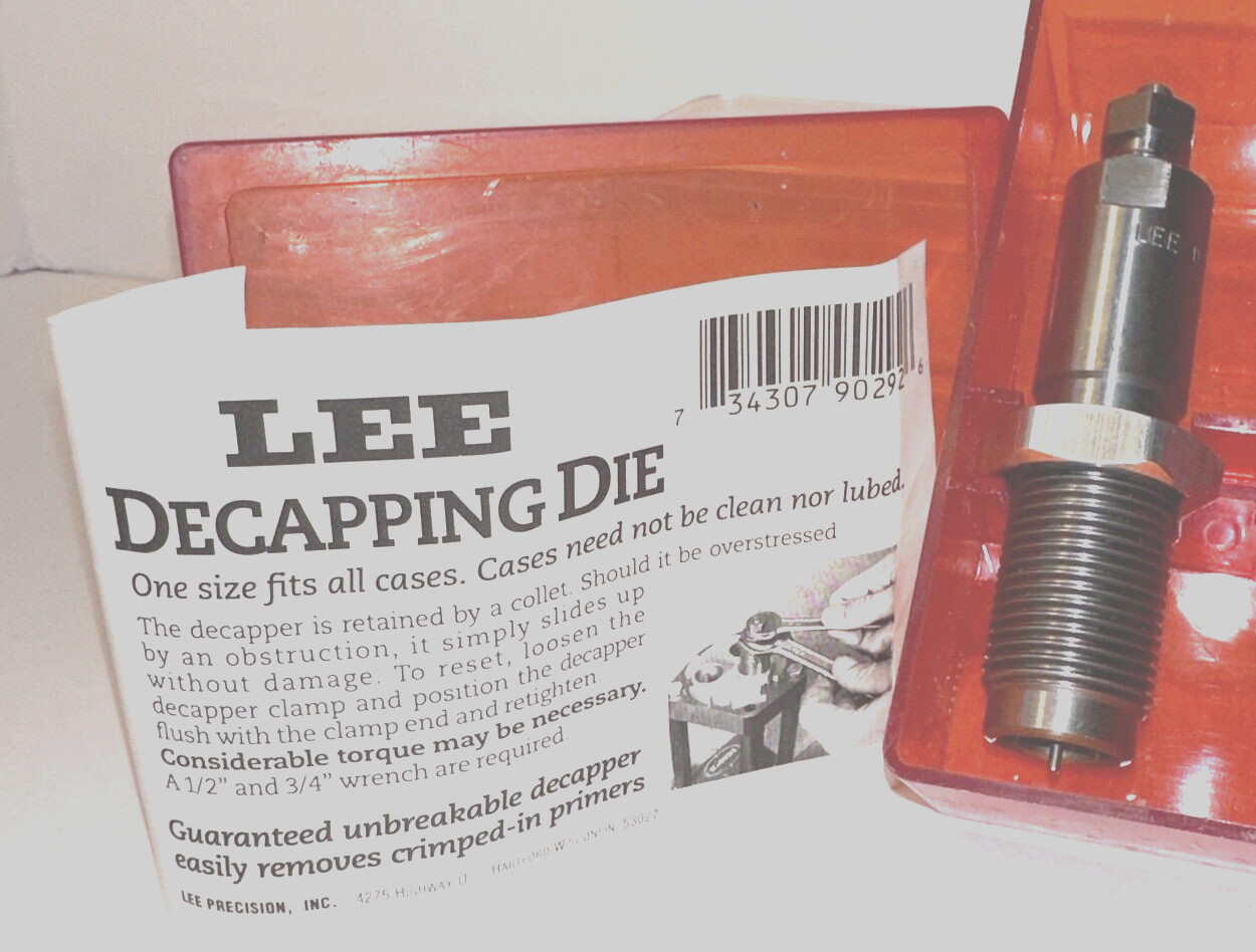 Lee Universal Depriming and Decapping Die 90292 Preowned Excellent ...