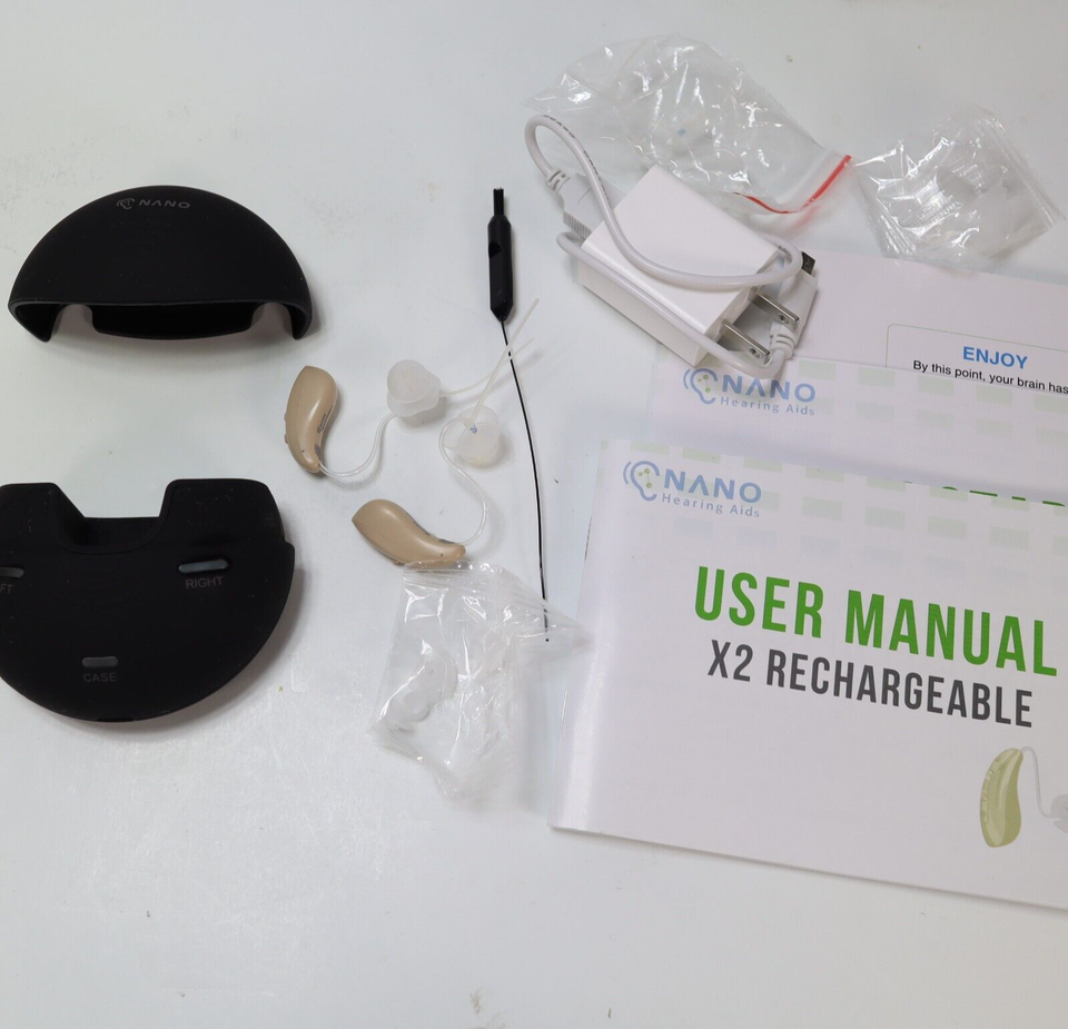 Nano OTC X2R DCI B Hearing Aids Digital Rechargeable Case Charger Accessories | eBay
