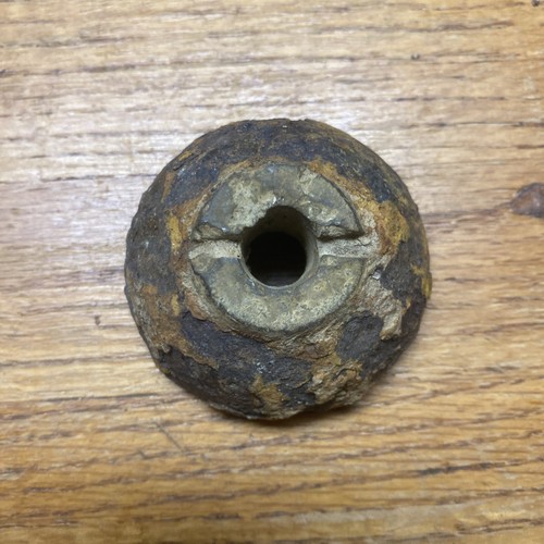 Civil War US Artillery Shell Shenkl Fuse Tip Section Cannonball 3 ...