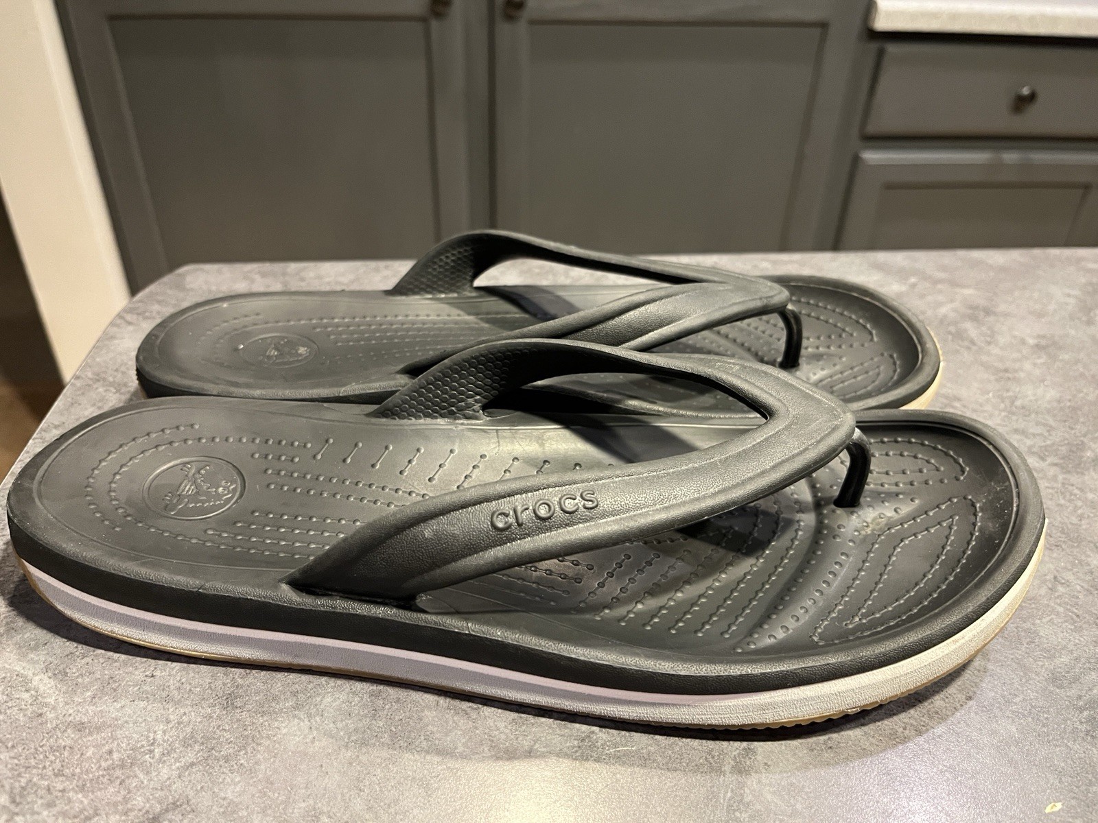 Crocs Classic Traction Flip Flop Thong Sandal Men Sz … - Gem