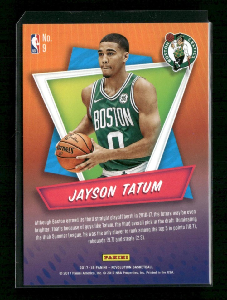 2017-18 Panini Revolution #9 Jayson Tatum Rookie Revolution | eBay