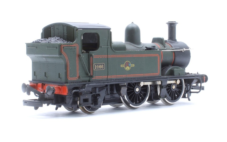 AIRFIX 'OO' GAUGE 54153 BR GREEN 0-4-2T CLASS 14XX #1466 LOCOMOTIVE ...