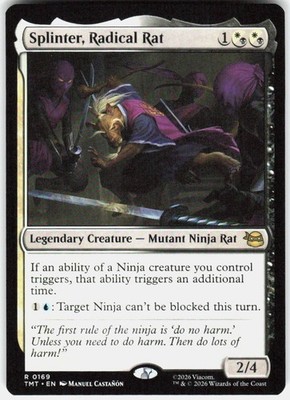 Splinter Radical Rat 169 Teenage Mutant Ninja Turtles Magic the ...