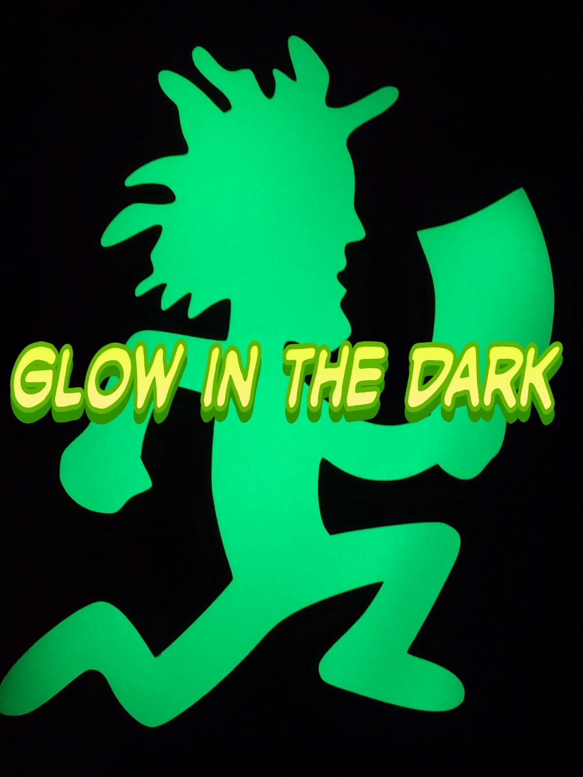 GLOW HATCHETMAN STICKER VINYL icp insane clown posse twiztid rare ...