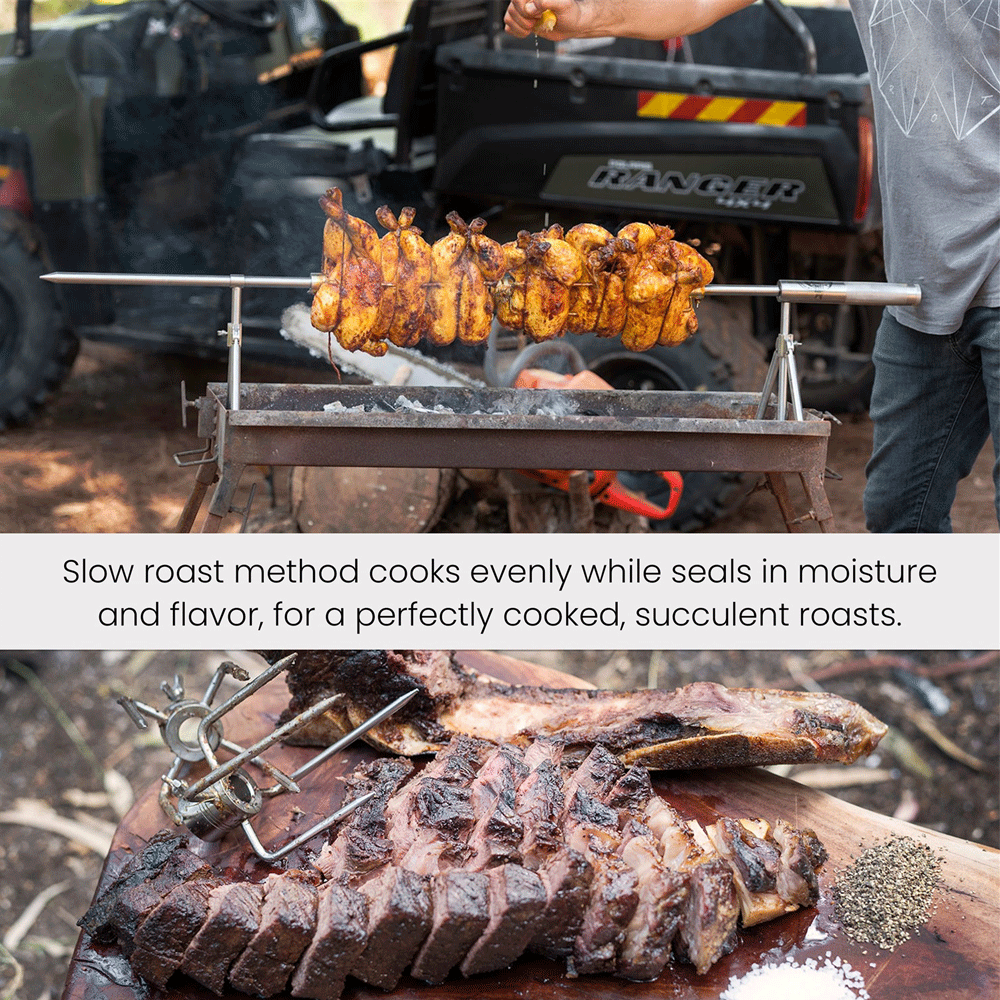 LB Spinner Pro Portable Battery Operated BBQ Spinner Rotisserie Grill ...