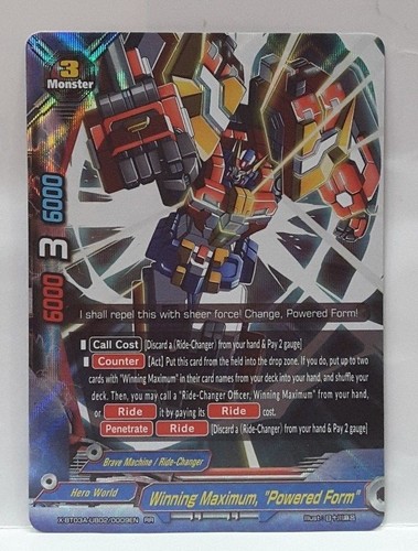 Future Card Buddyfight Winning Maximum, "Powered Form" X-BT03A-UB02 ...