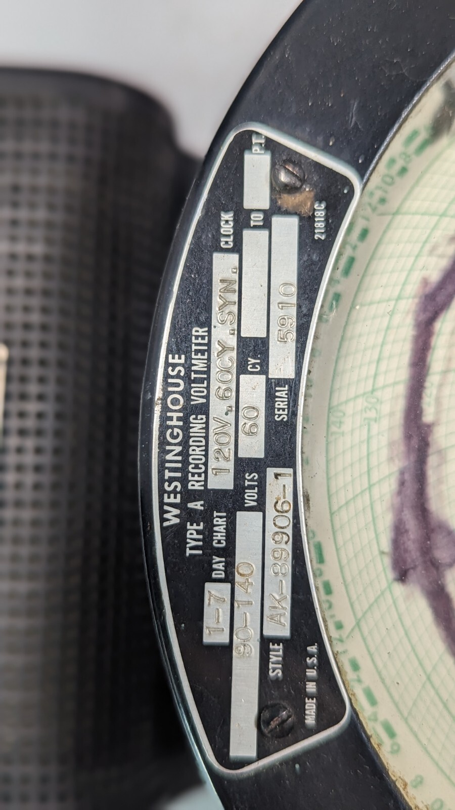 Westinghouse Antique Recording Ammeter Steampunk Electrical Meter ...