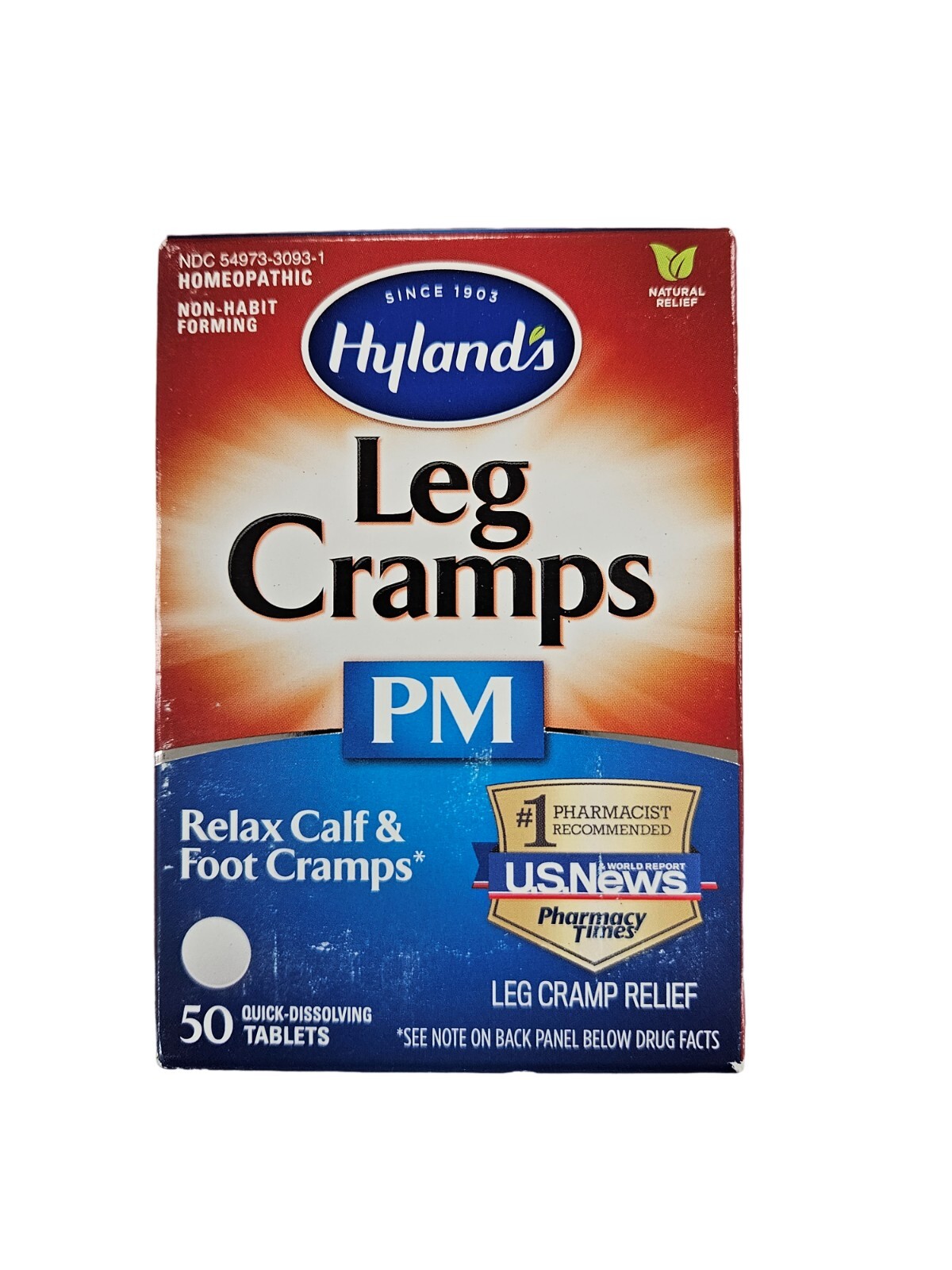 Hylands Leg Cramps PM for Nighttime Cramp Relief, Homeopathic, 50 ...