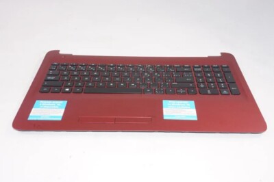Original OEM New Hp Pavilion 15-AY Red Laptop Palmrest English French ...