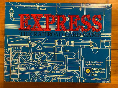 EXPRESS: The Railroad Card Game, 1991 Mayfair #458, Complete Train ...