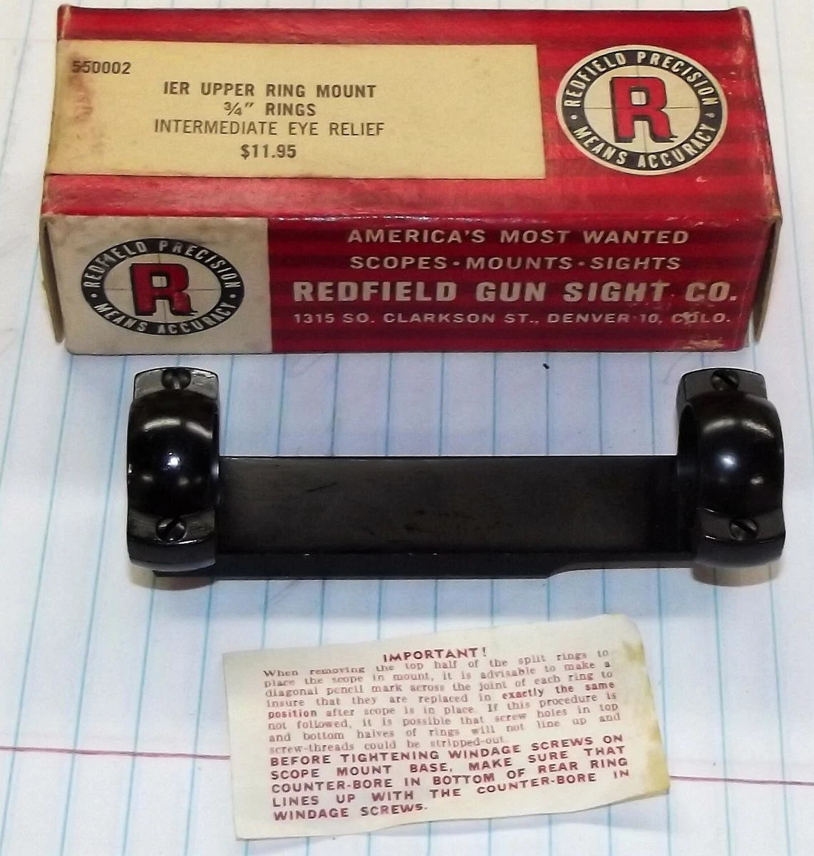 Redfield Scope Parts