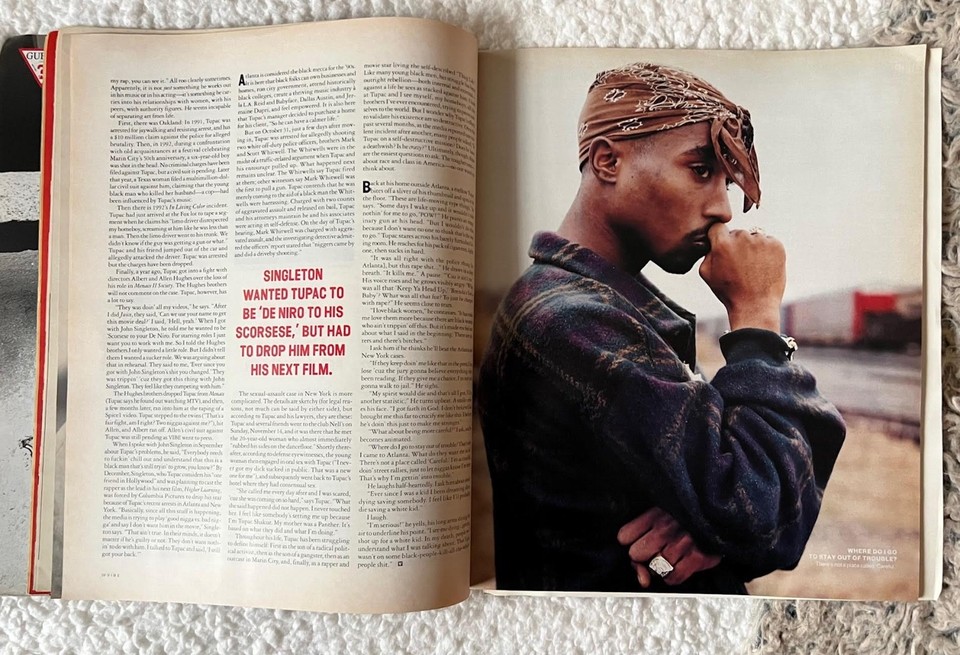 Tupac Shakur, Vibe Magazine February 1994. Collectors Inside Photos. | eBay