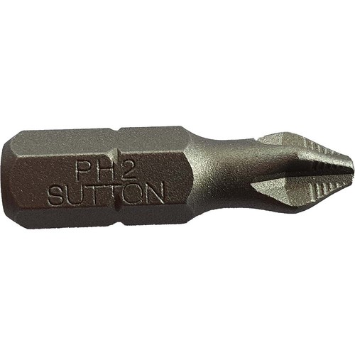 Sutton S1090225 #2 x 25mm Phillips Screwdriver Bit ACR Insert CRV ...