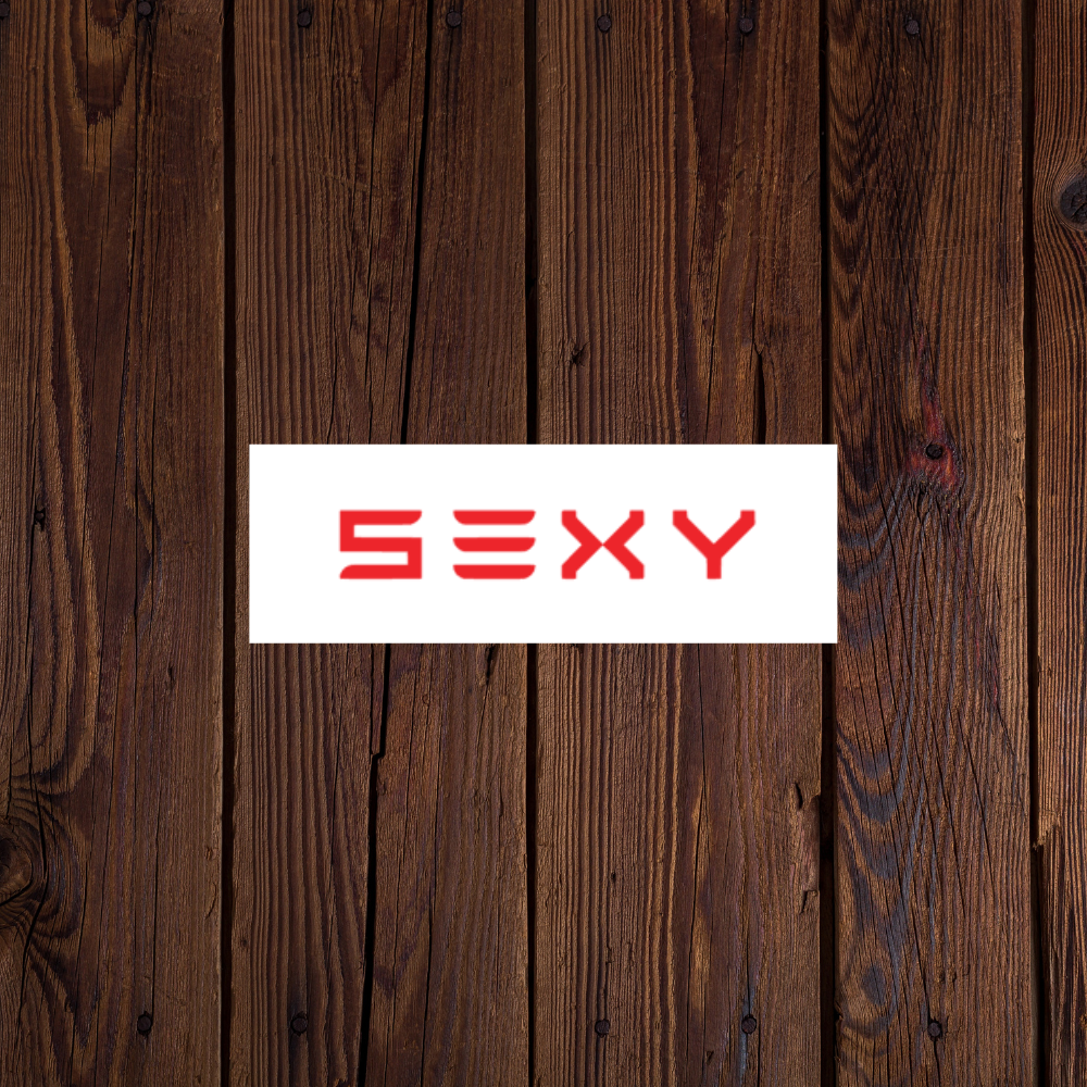 Tesla Energy SEXY Logo Car Vinyl Decal Sticker, Tesla Motors, EV ...